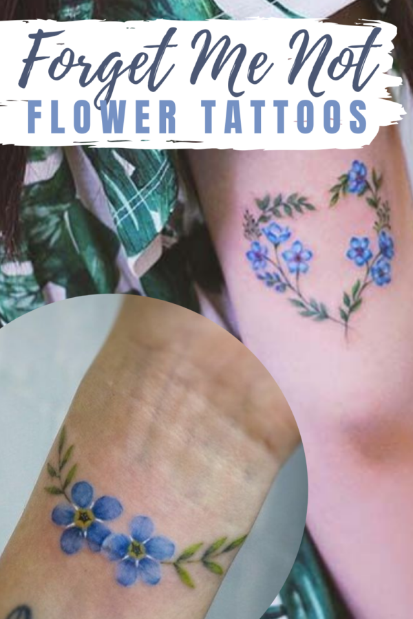 Stunning Forget Me Not Flower Tattoos - Tattoo Glee