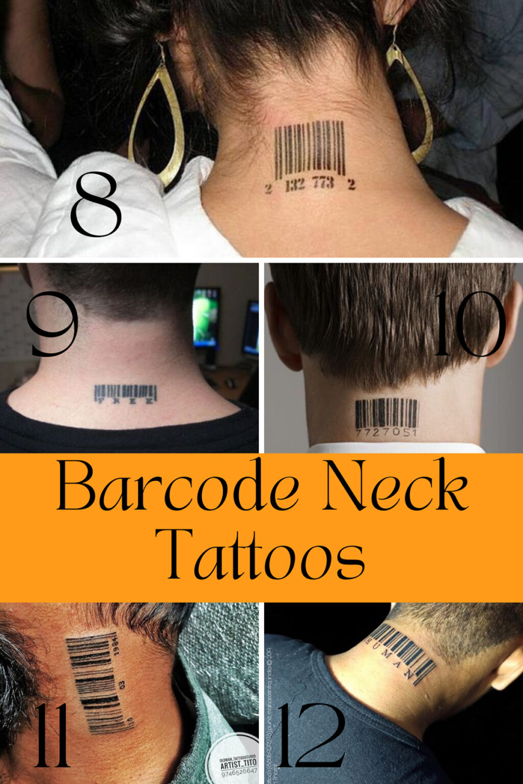 27 Cool Barcode Tattoo Ideas + Designs - Tattoo Glee
