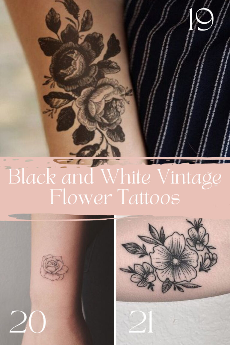 Vintage Flower Tattoo Ideas for Old Souls - Tattoo Glee
