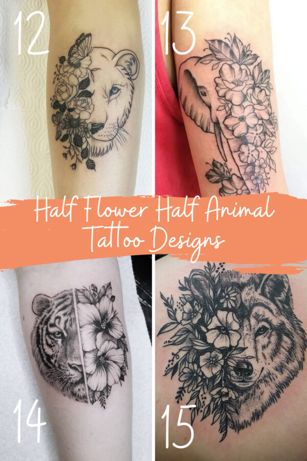 Unique Half Face Half Flower Tattoo Ideas - Tattoo Glee