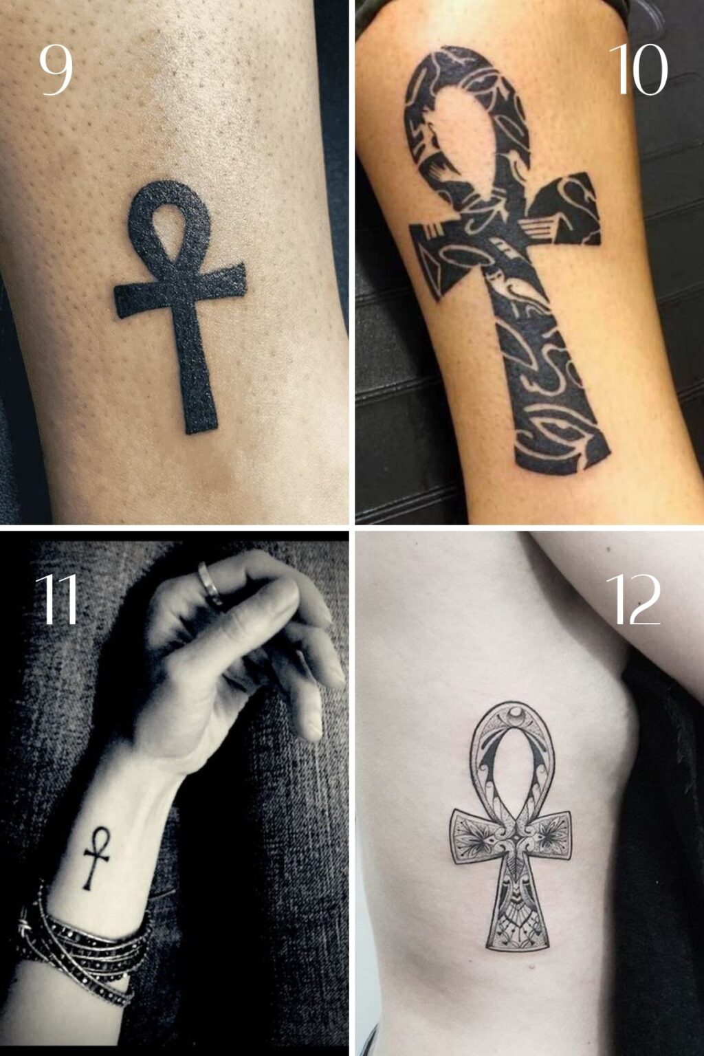 Unique Ankh Tattoo Design Ideas With A Deeper Meaning - Tattoo Glee