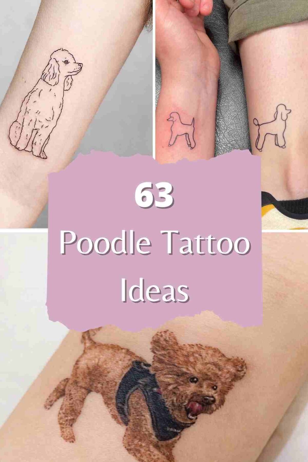 63+ Poodle Tattoo Ideas To Cuddle With - Tattoo Glee