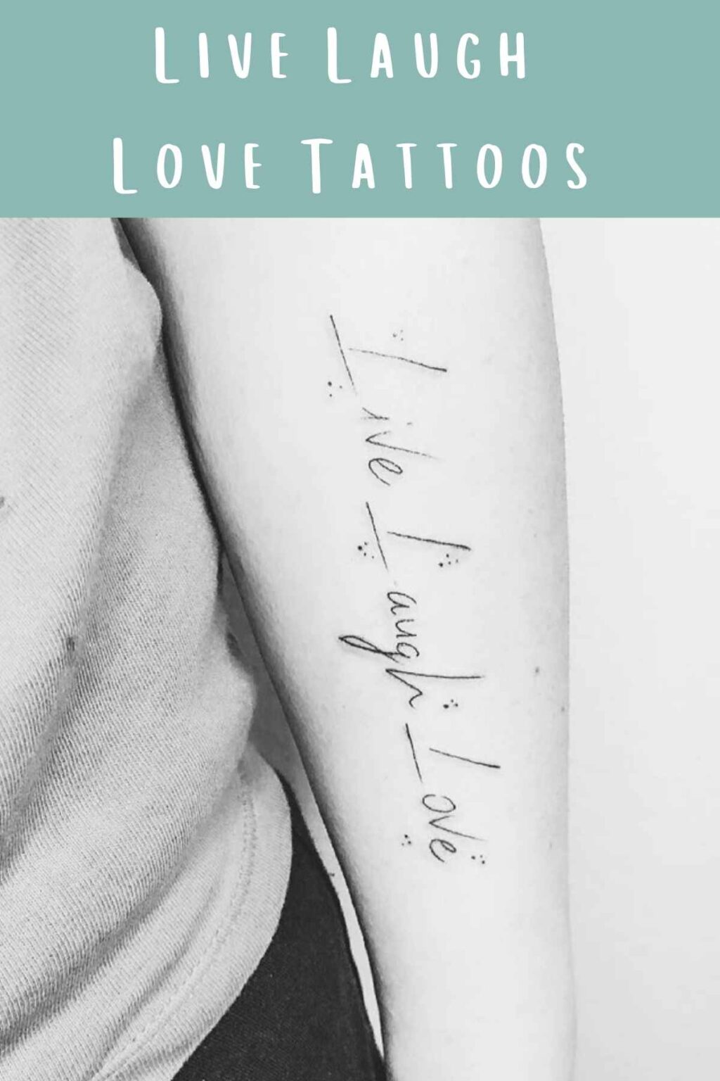 47+ Live Laugh Love Tattoos - Cute Quotes Designs - Tattoo Glee