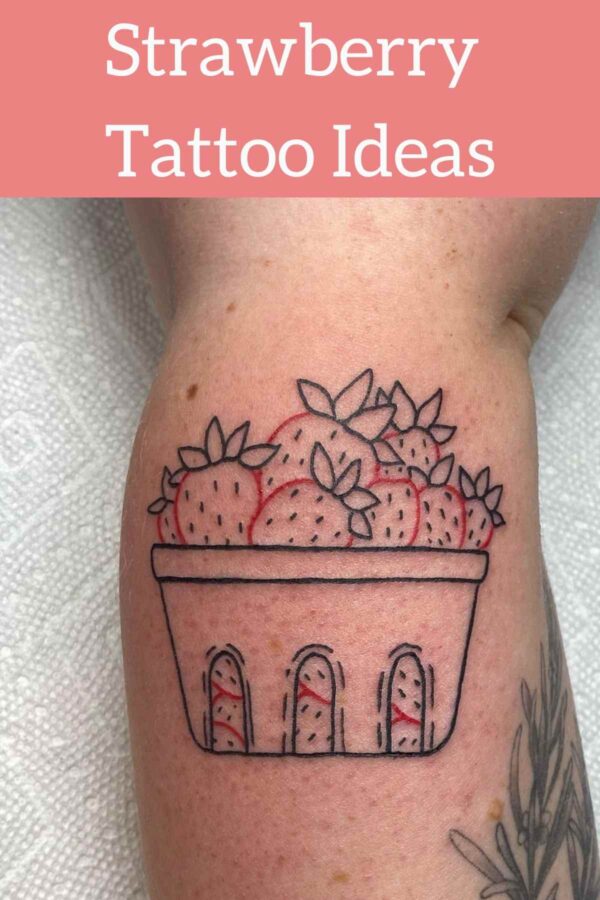 137+ Strawberry Tattoo Ideas Every Traditional Minimalist Loves ...
