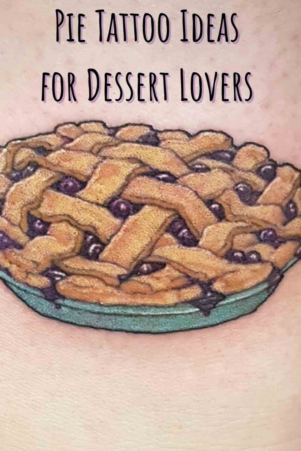 61 Pie Tattoo Ideas for Dessert Lovers - Tattoo Glee