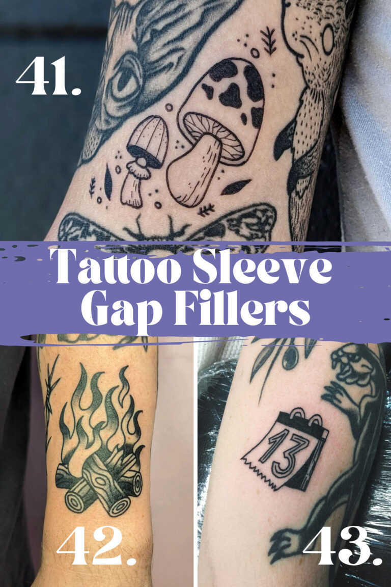 Coolest Tattoo Filler Ideas That Will Perfect Your Sleeve - Tattoo Glee
