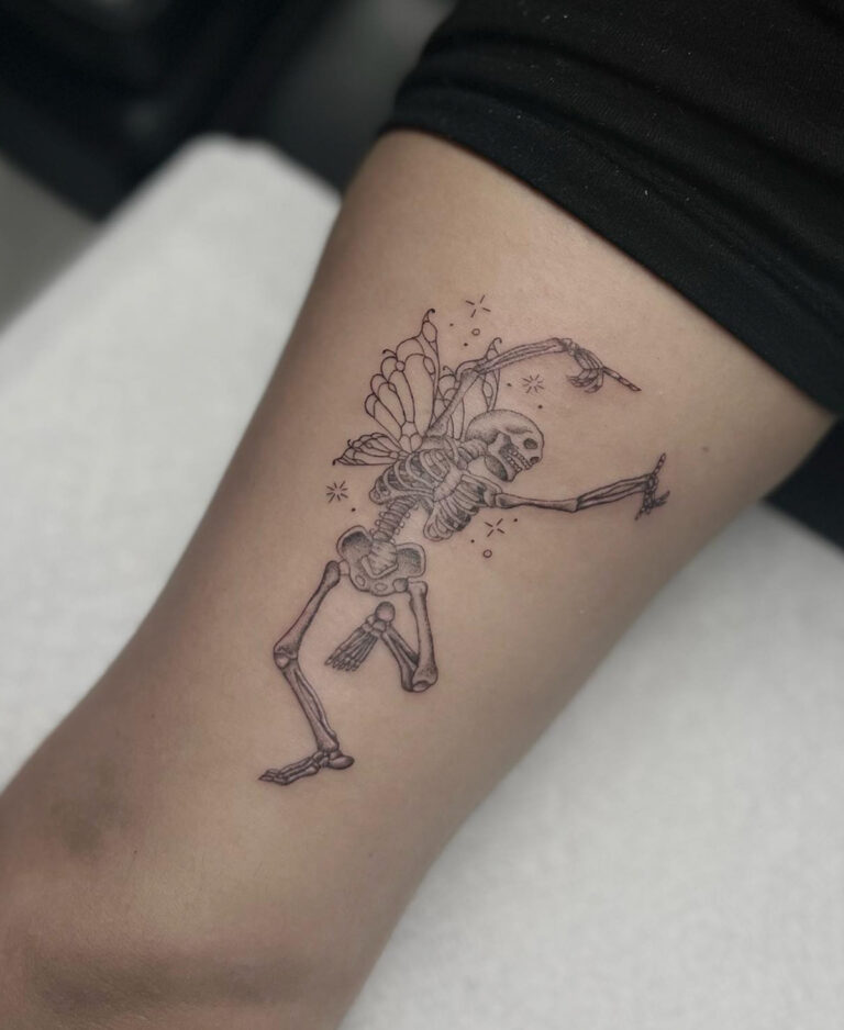 21+ Playful Dancing Skeleton Tattoo Ideas - Tattoo Glee
