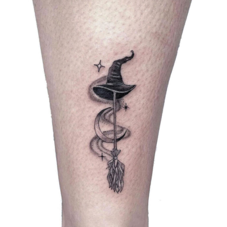 Wickedly Wonderful Witch Hat Tattoo Ideas - Tattoo Glee