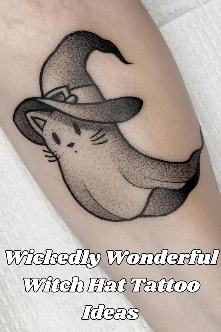 Wickedly Wonderful Witch Hat Tattoo Ideas - Tattoo Glee