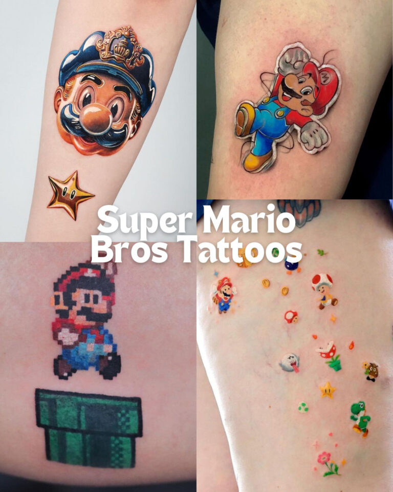 53 Super Mario Tattoo Ideas For Bros Who Game - Tattoo Glee