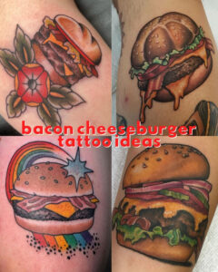31 cheeseburger tattoo design to get this year - Tattoo Glee