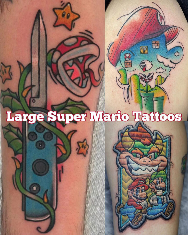 53 Super Mario Tattoo Ideas For Bros Who Game - Tattoo Glee