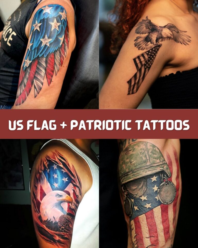 57 US Flag + Patriotic Tattoos That Celebrate the American Spirit ...
