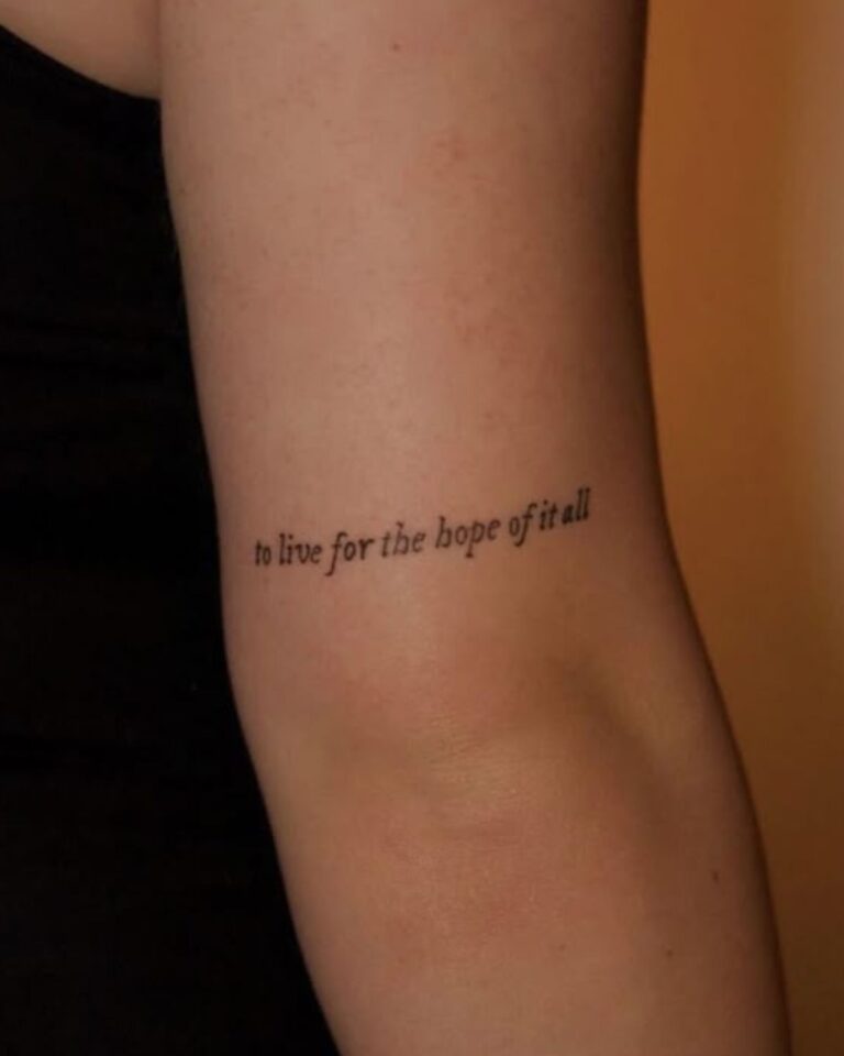 61 Meaningful Quote Tattoos – Beautiful, Inspiring & Artistic Designs ...